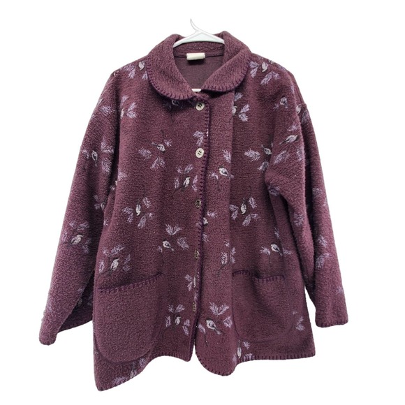 Vintage | Sweaters | Vintage Artisans Sunschein Designs Large Floral ...